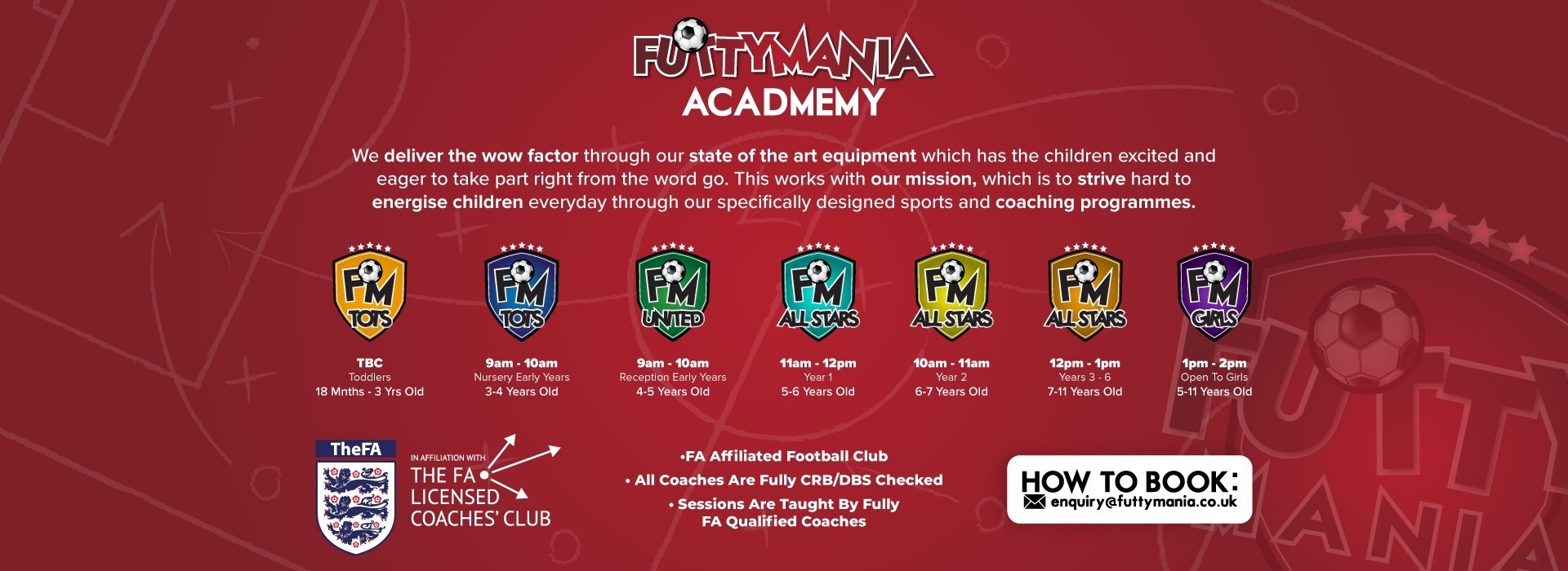 Futtymania - Events, education and football fun